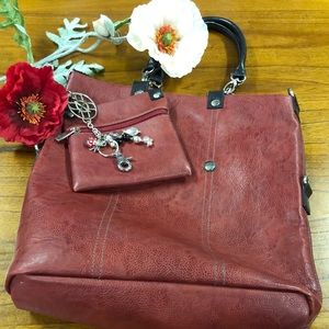 Adsa | Bags | Gorgeous Bag With Matching Zipper Pouch By Adsa | Poshmark